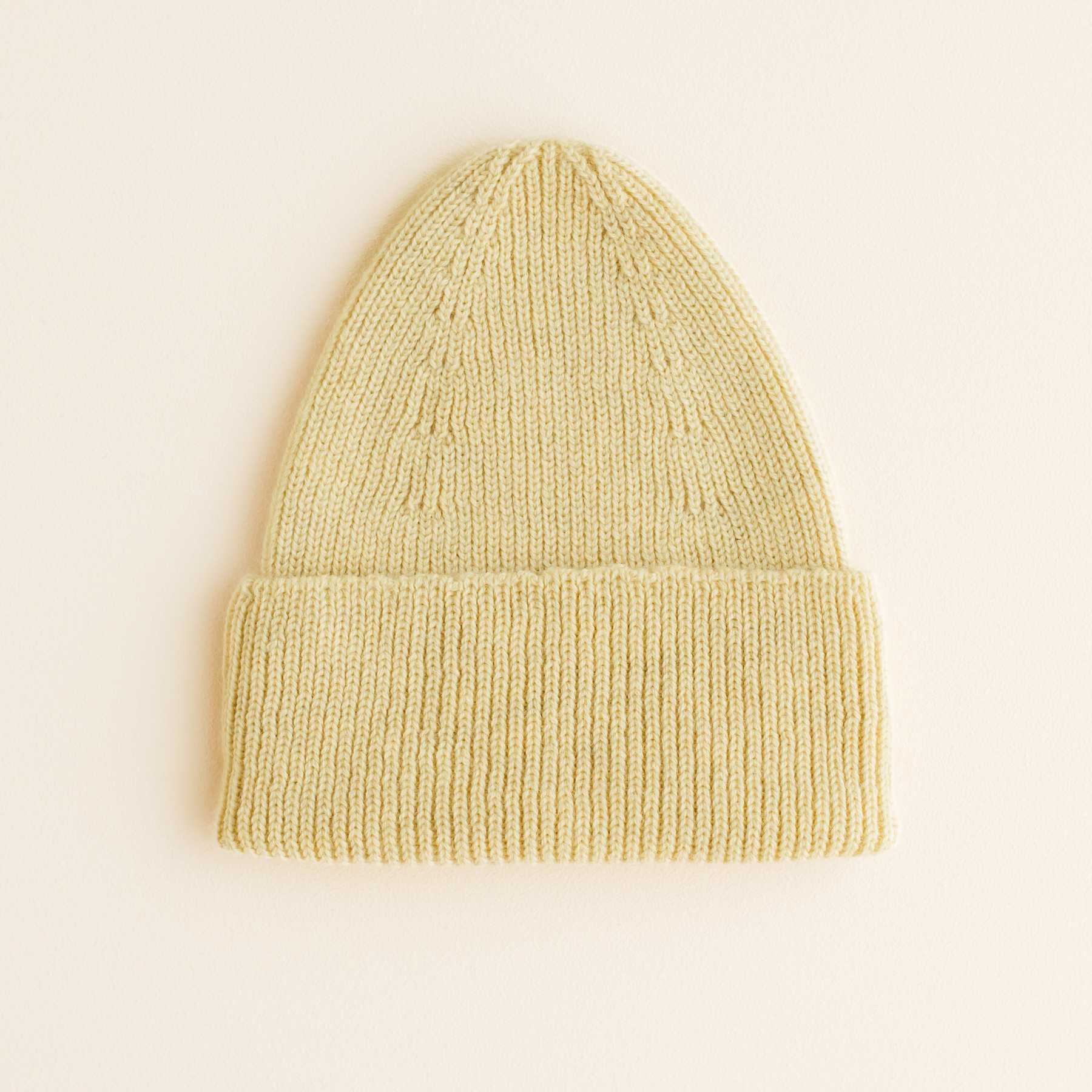 Hvid Beanies aus Merinowolle | WOODZY CONCEPT