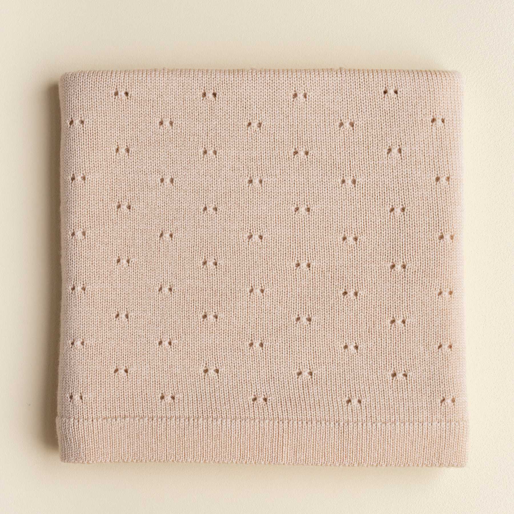 Hvid Merino Babydecke 'Bibi' Oat | WOODZY CONCEPT