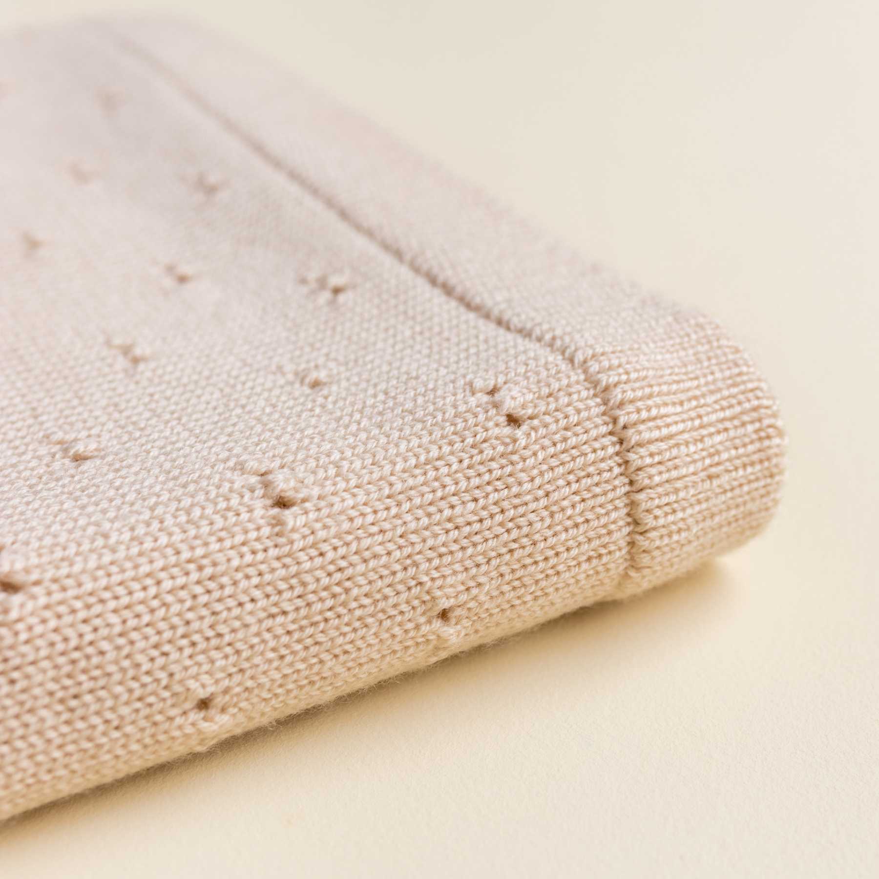 Hvid Merino Babydecke 'Bibi' Oat | WOODZY CONCEPT